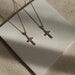 Minimalist Cross Pendant Necklace 925 Cross Necklace - Etsy
