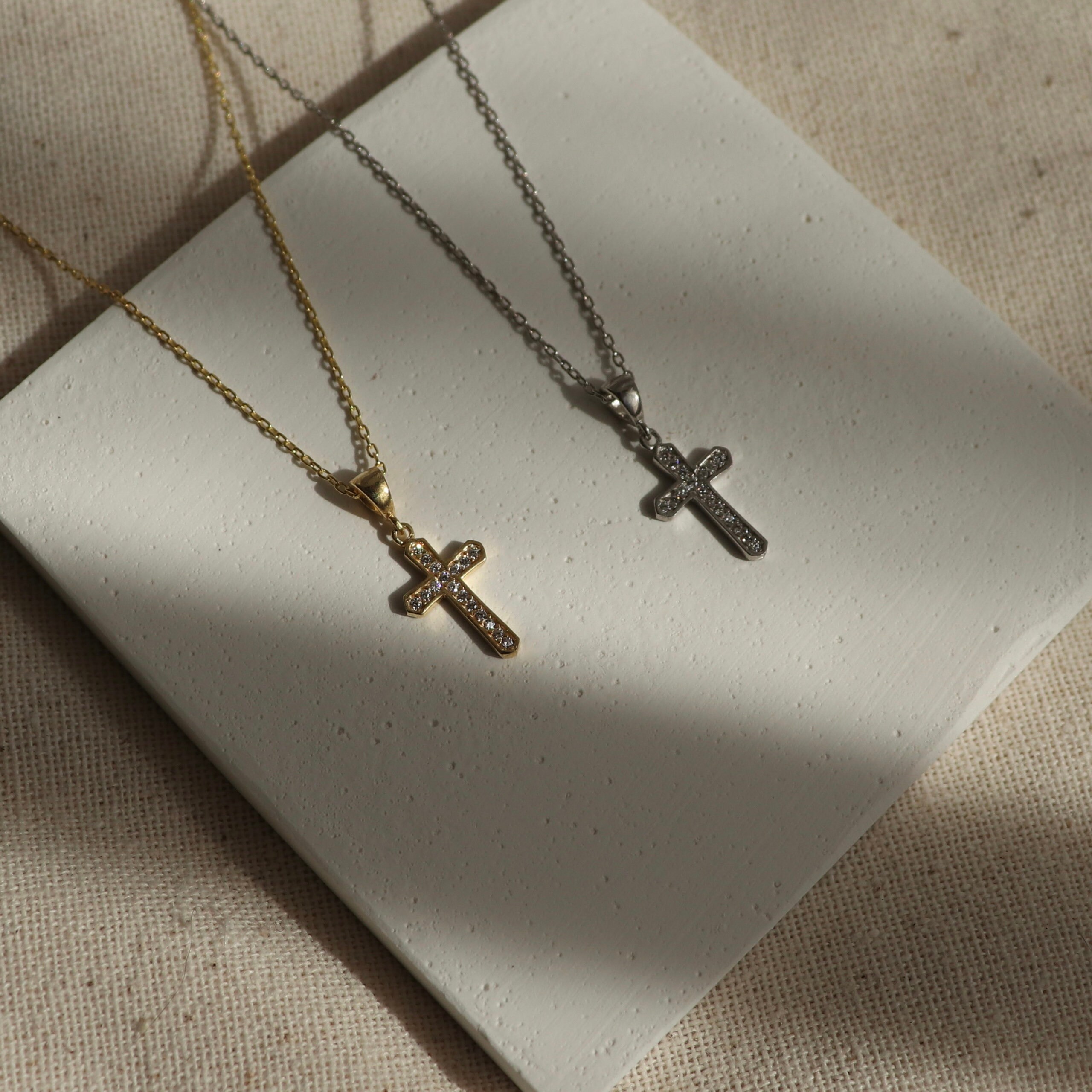 Minimalist Cross Pendant Necklace 925 Cross Necklace - Etsy