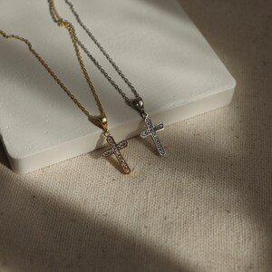 Minimalist Cross Pendant Necklace 925 Cross Necklace - Etsy