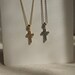 Minimalist Cross Pendant Necklace 925 Cross Necklace - Etsy