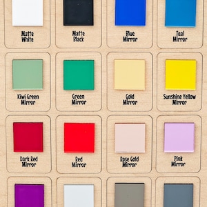 3D Personalized Splash of Color Name Cards - Solid Color | Circle ...