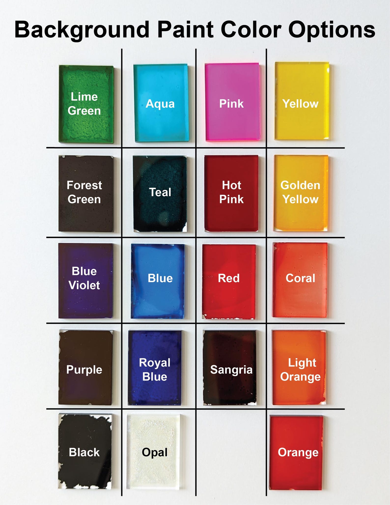 3D Personalized Splash of Color Name Cards - Solid Color | Circle ...