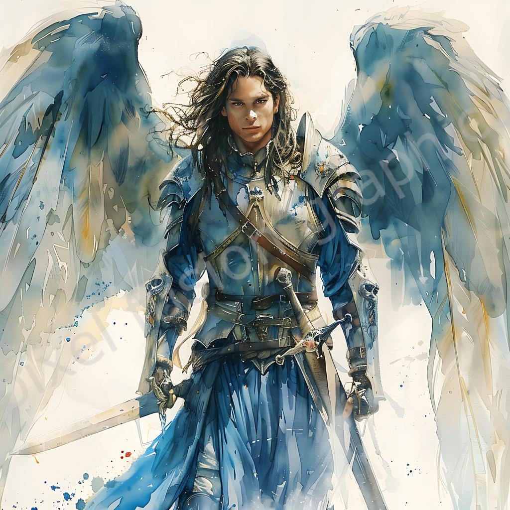 Watercolor Angels Clip Art for Cards Scrapbooking Junk Journal ...