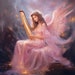 Pink Angels Ethereal Fantasy Clip Art 12 JPG High Quality Definition ...