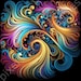 Fractal Clip Art Images Clip Art, 12 High Resolution, 300 DPI Instant ...
