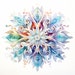 Snowflake Watercolor Clip Art, 12 Beautiful and Unique JPG High ...