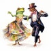 Dancing Frogs Watercolor Clip Art, High Quality Resolution, 300 DPI ...
