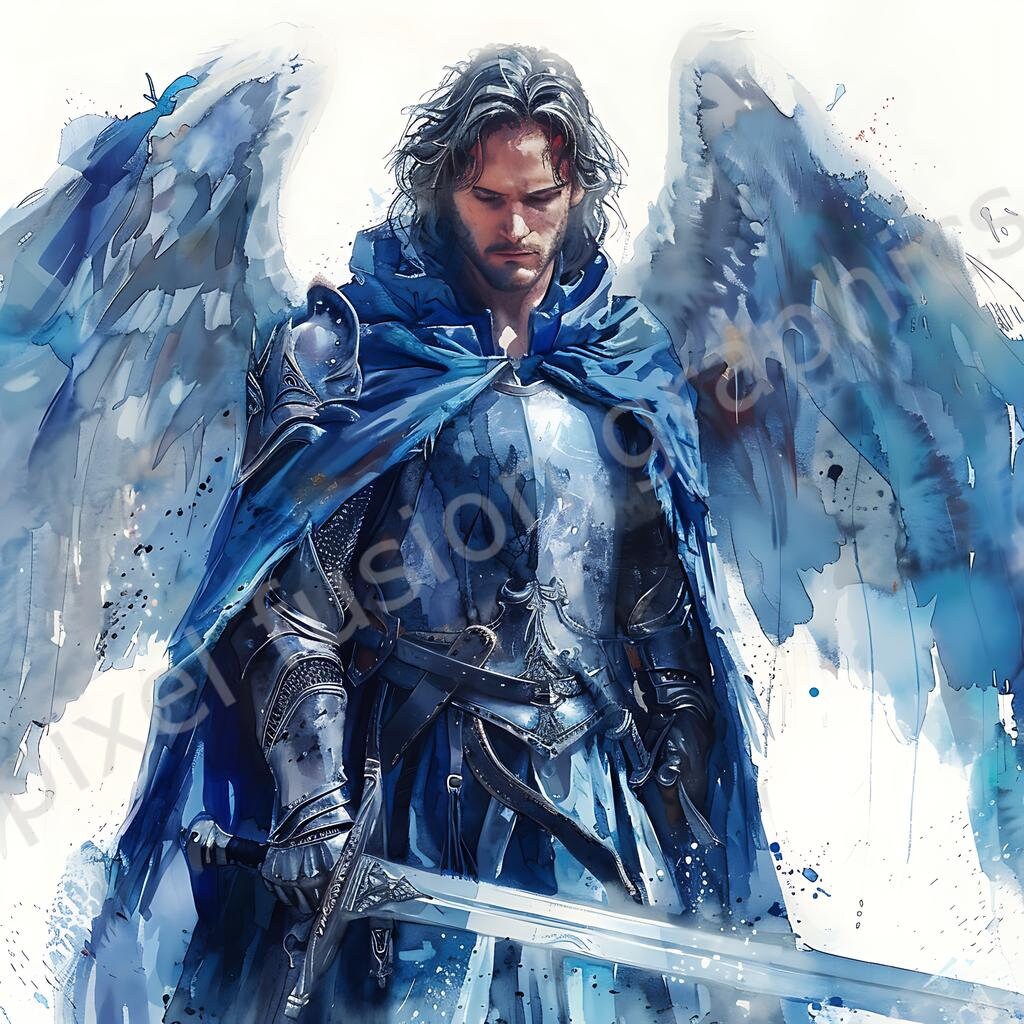 Watercolor Angels Clip Art for Cards Scrapbooking Junk Journal ...