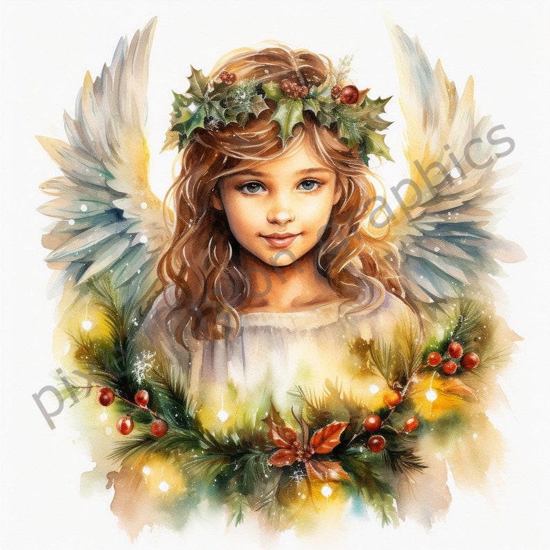 PNG Child Angels Watercolor Clipart, Transparent Background, High ...