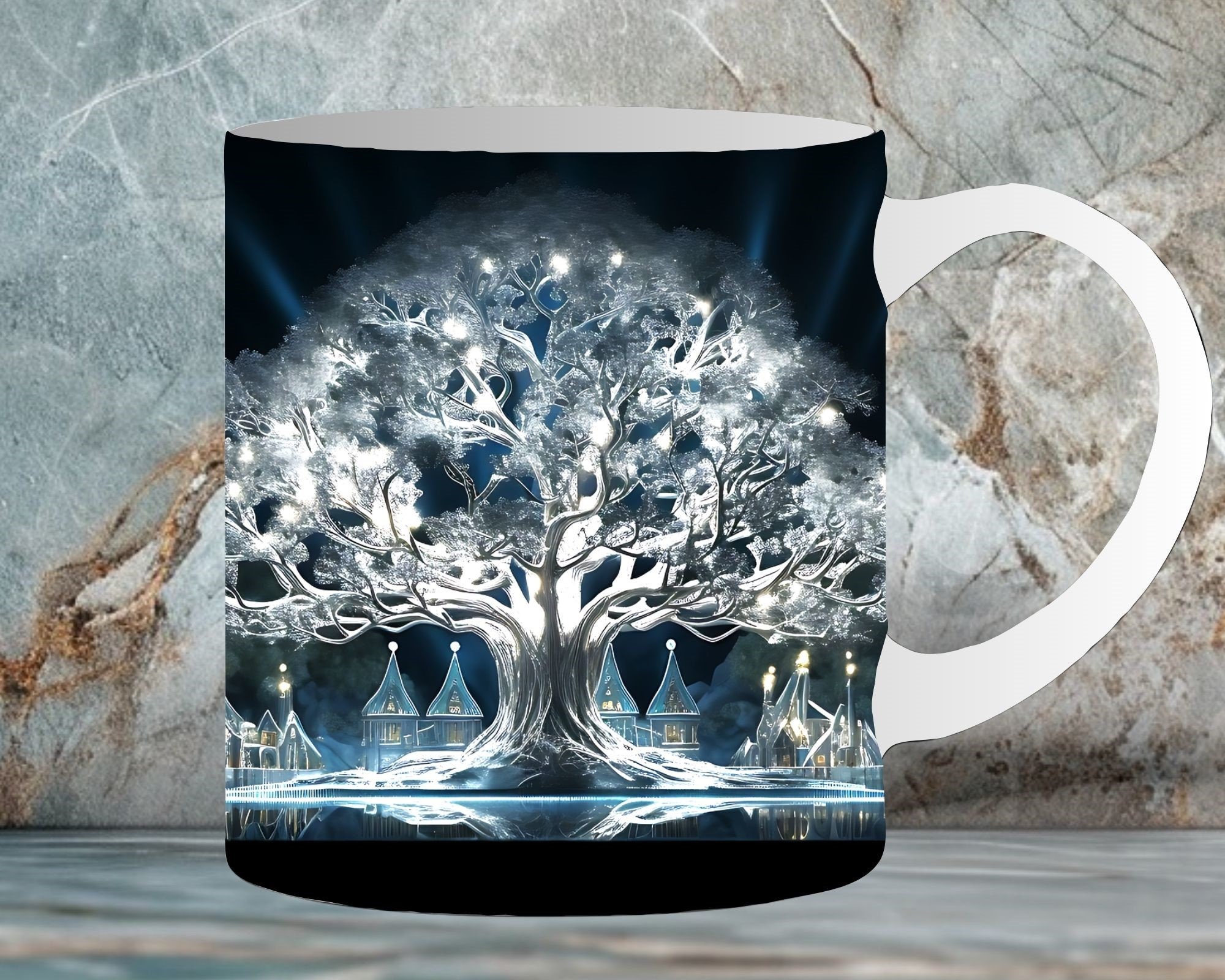 Tree of Life Sublimation Clip Art, Seamless Wraparound 11oz. and 15 Oz ...