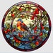 Robin Wind Spinner Stained Glass PNG, Spring Wind Spinner Sublimation ...