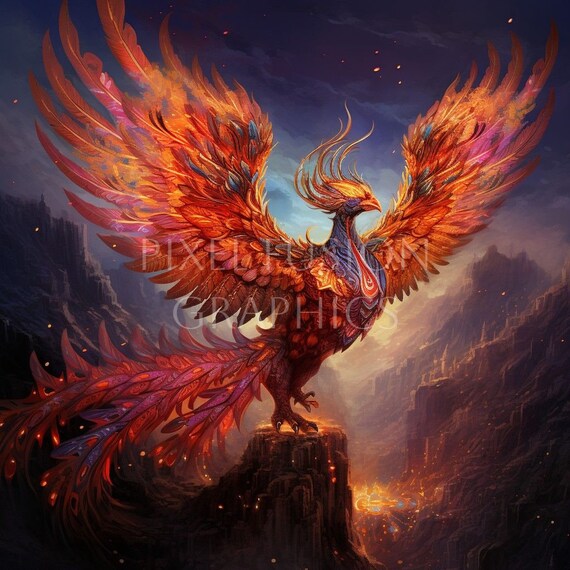 Firebird Mythical Art