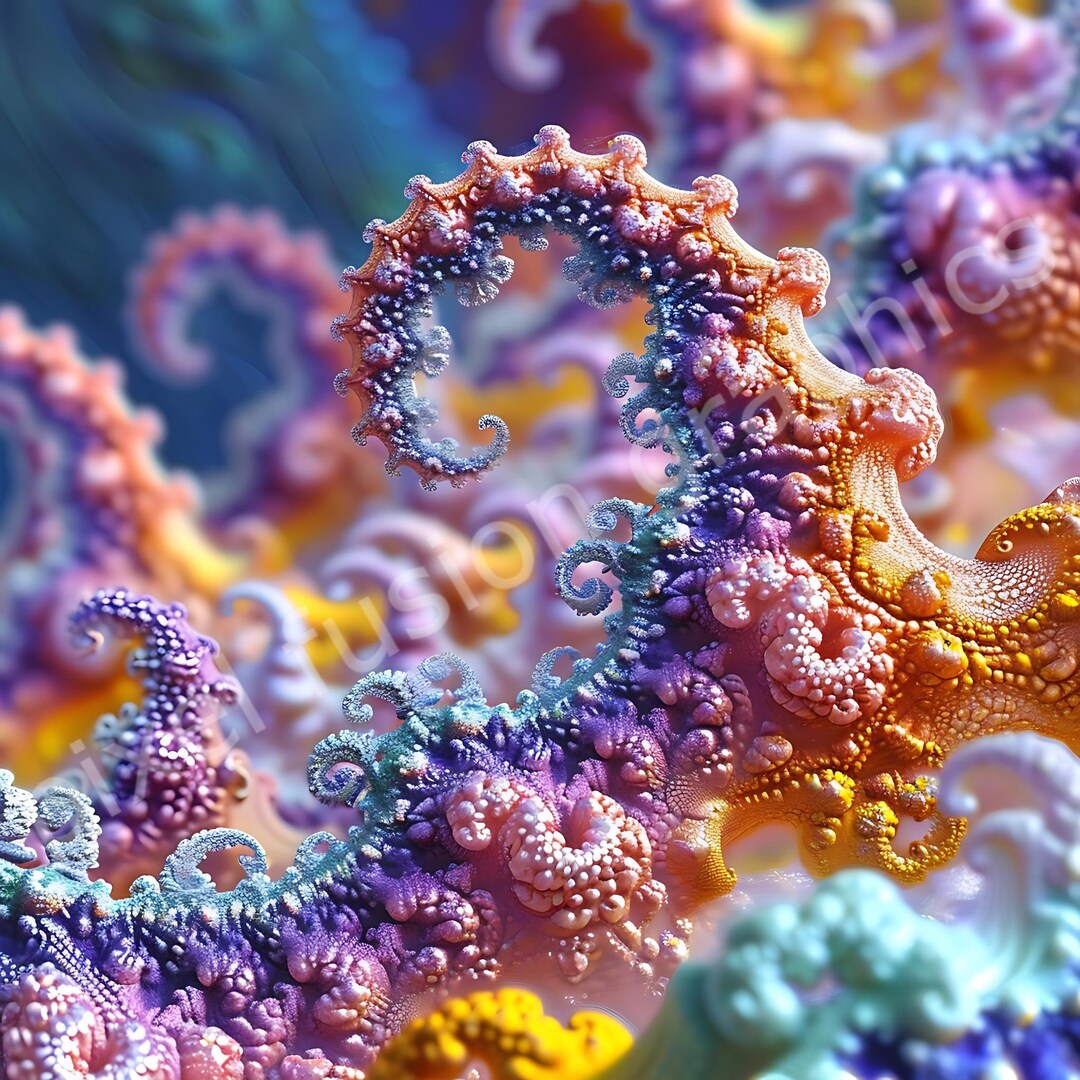 3D Fractal Mandelbrot Clip Art Images, Phone Case Art, Cotton Candy ...