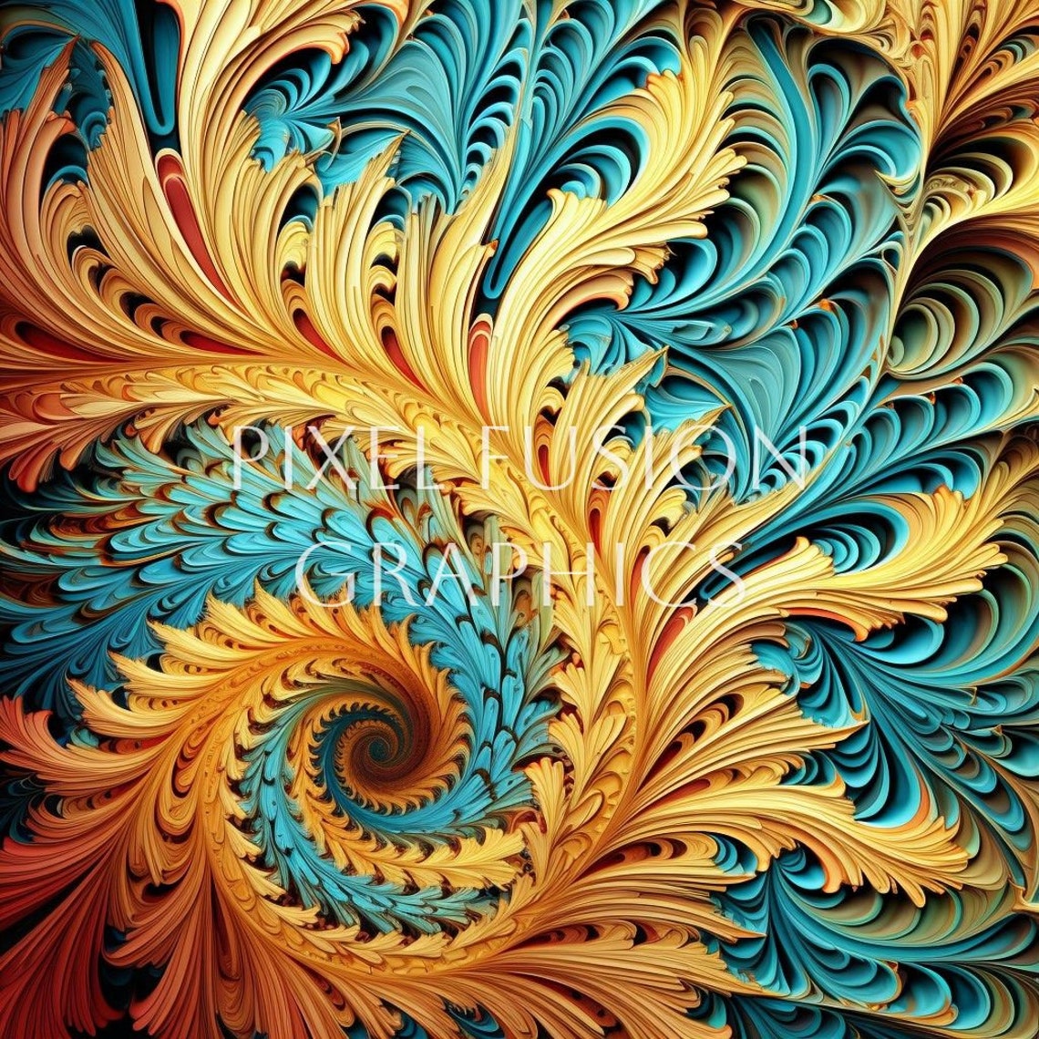 Fractal Clipart Images, 12 High Resolution, 300 DPI Instant Download ...