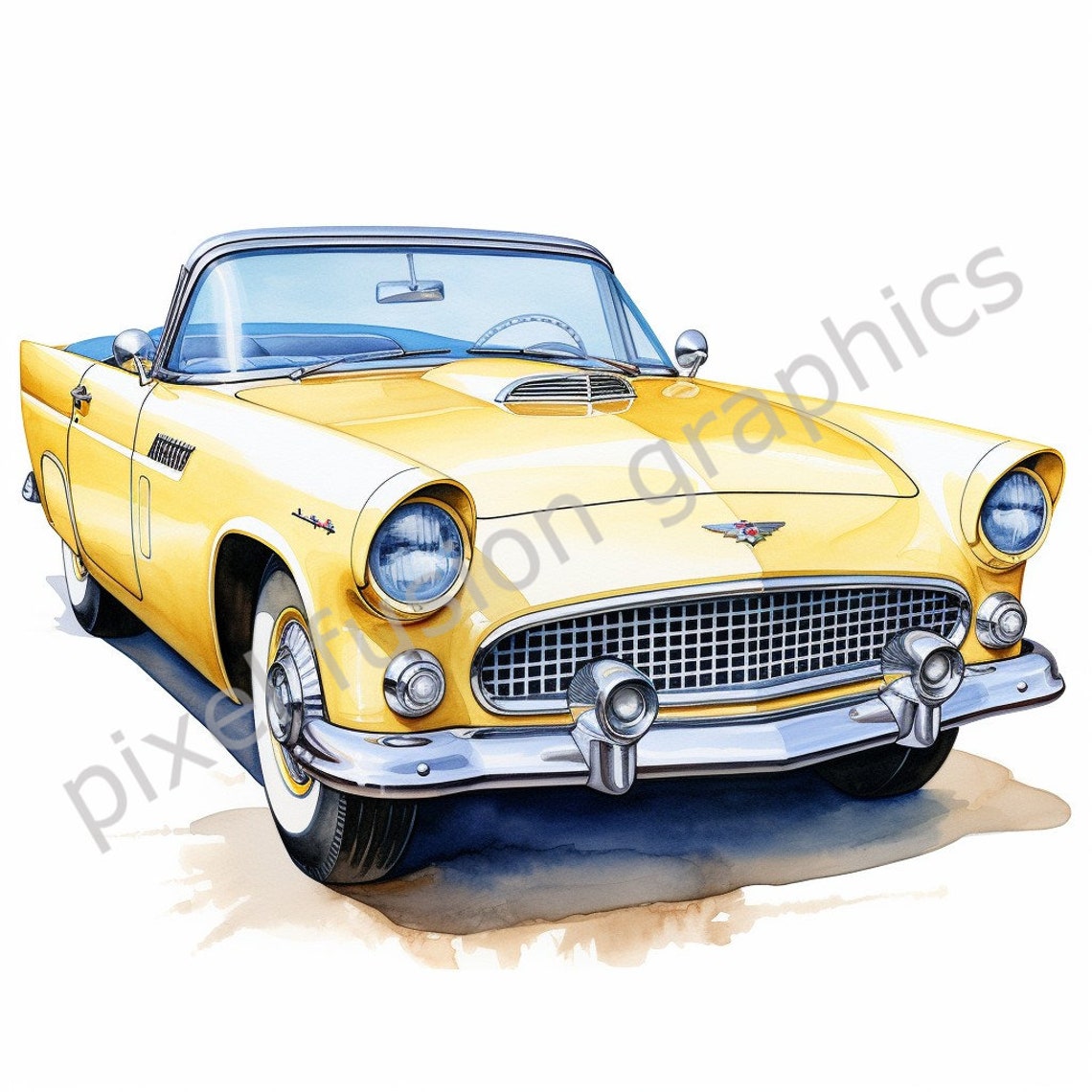 Classic Cars Clip Art, Vintage Cars, PNG Cars, Cadillac , Ford ...