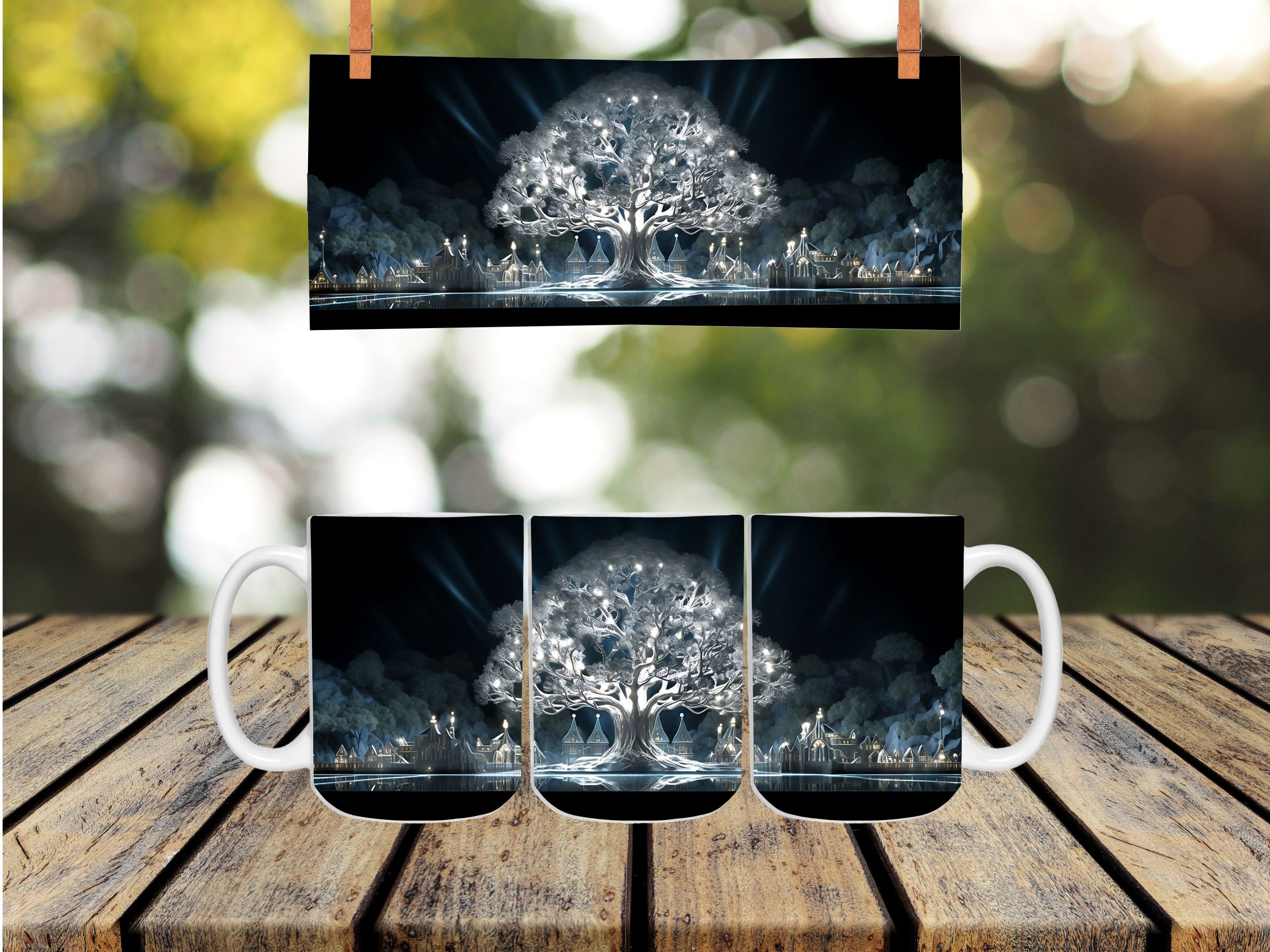 Tree of Life Sublimation Clip Art, Seamless Wraparound 11oz. and 15 Oz ...