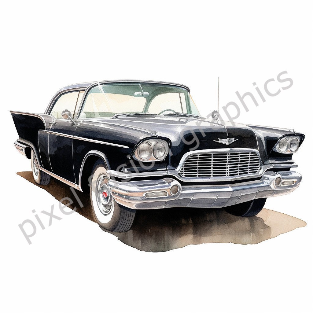 Classic Cars Clip Art, Vintage Cars, PNG Cars, Cadillac , Ford ...