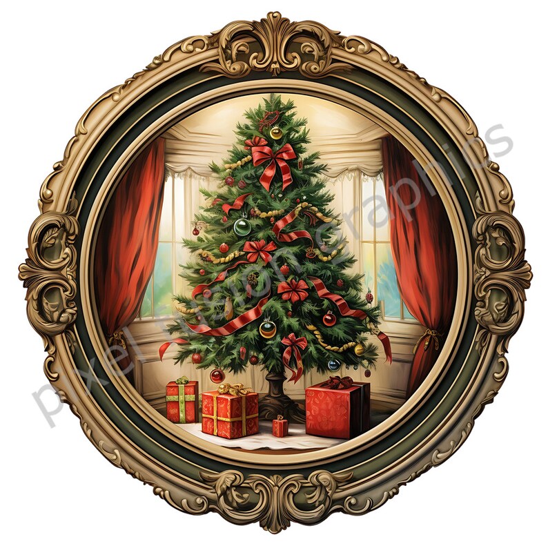 PNG Victorian Christmas Clip Art, High Quality Resolution, 300 DPI ...