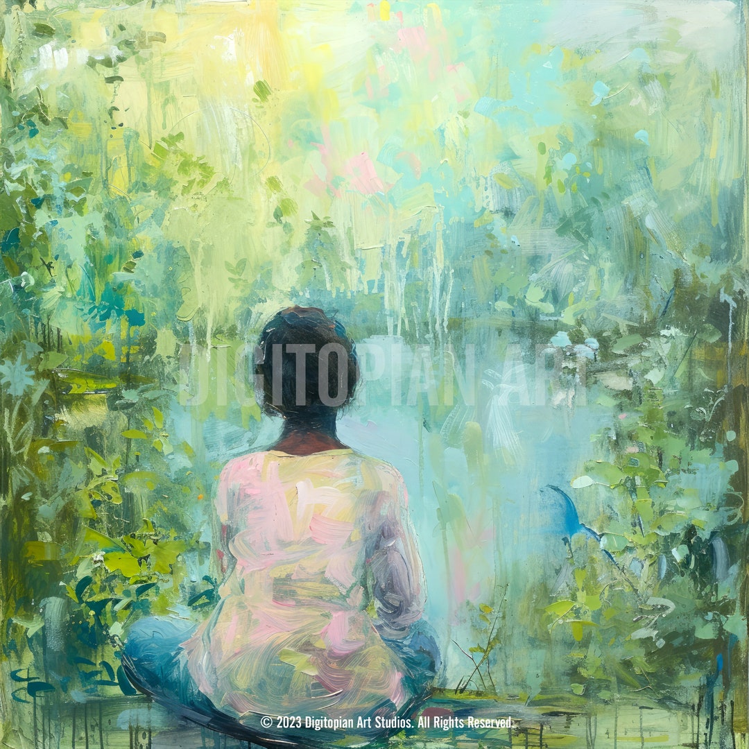 Series 1 of 9, Serenity in Bloom: Reflections in a Tranquil Garden - Etsy