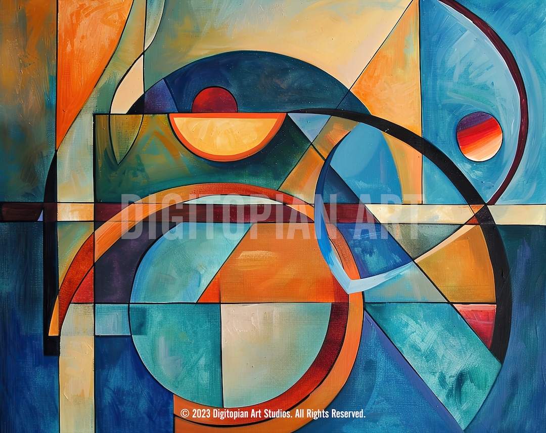 Series 9 of 9, Symphony of Equilibrium: an Abstract Harmony - Etsy