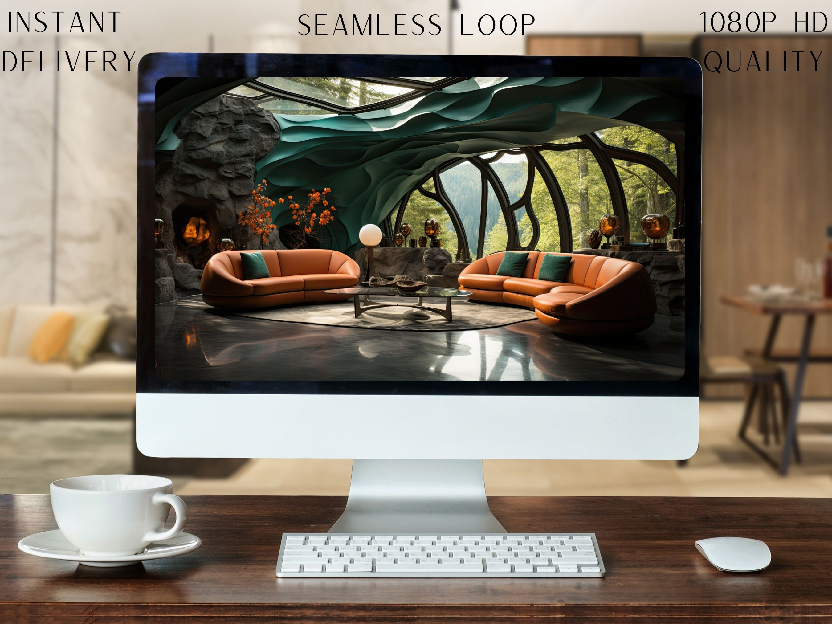 Animated Background for Zoom, Amber Rain, Stream Overlay, Seamless Loop ...