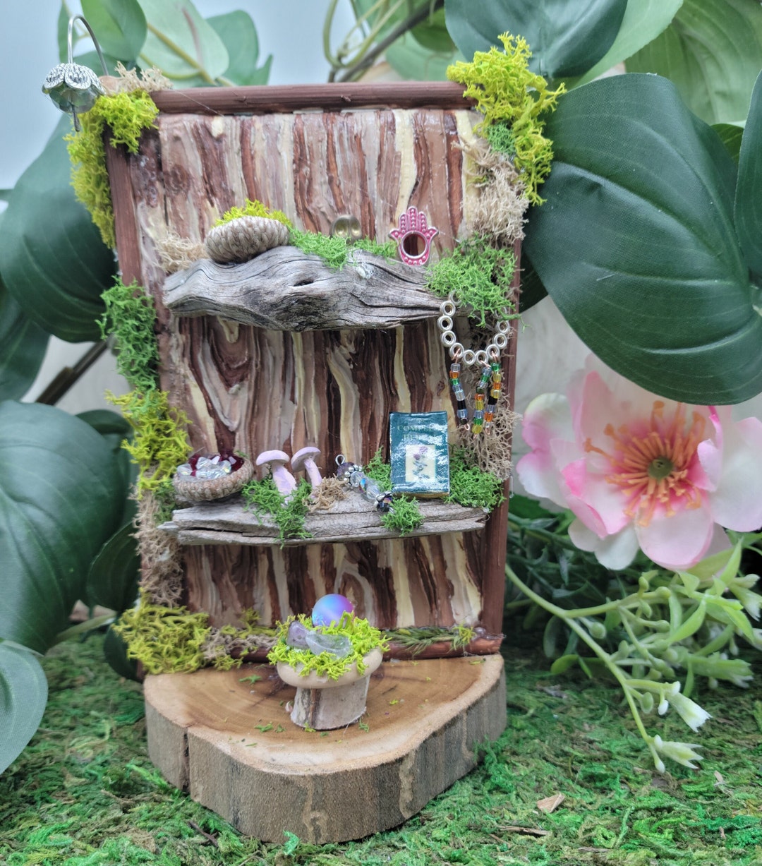 Fairy Bookcase With Crystal Ball Table - Etsy