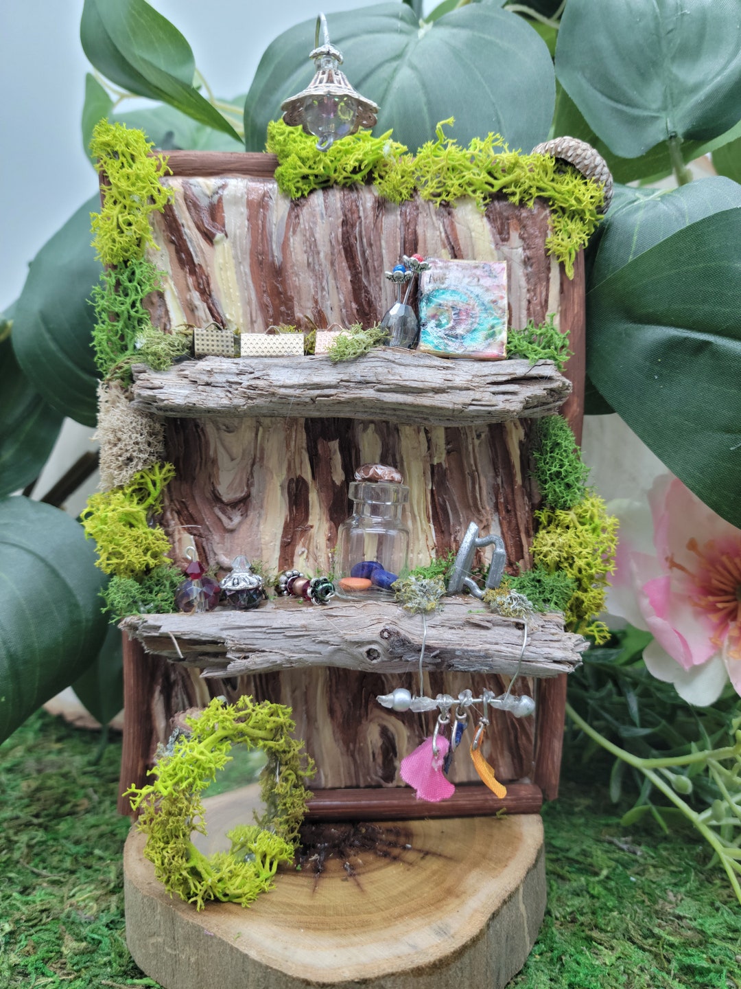 Fairy Closet With Mirror, Purses and Clothing Rack - Etsy