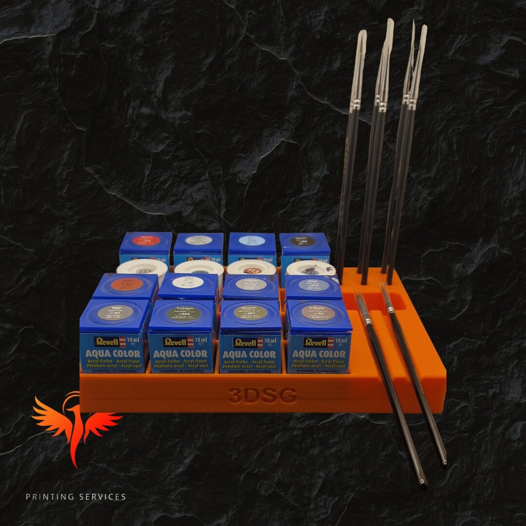 Modeller Work Bench Tidy Paint Brush and Paint Holder Revell Aqua ...