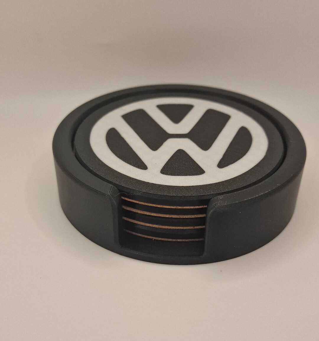 VW Logo Coasters With Holder. Volkswagen - Etsy