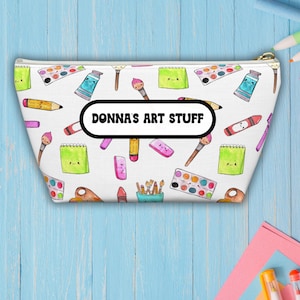 Personalized Kawaii Art Pouch: Custom Artist Pencil Case - Etsy