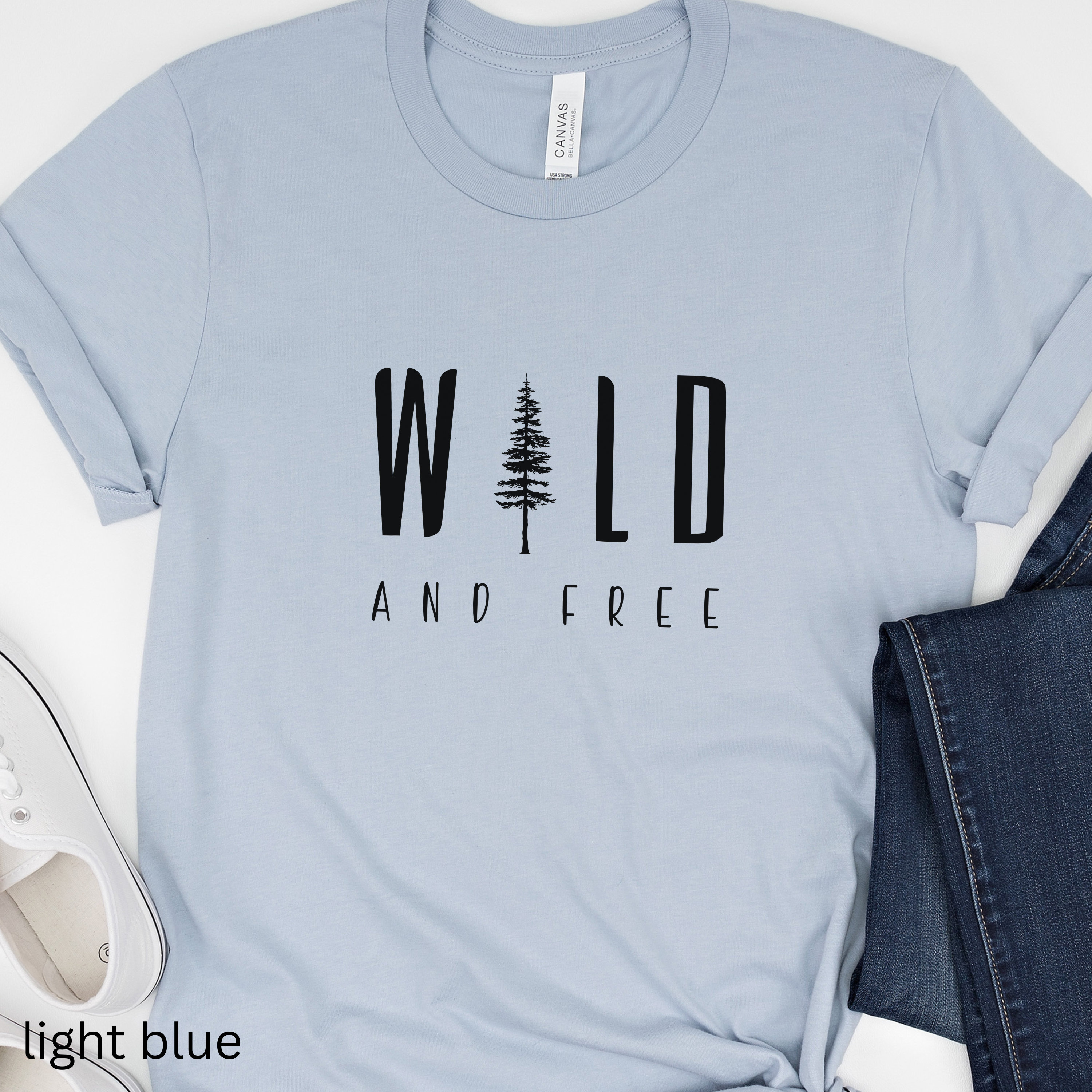 Nature Lovers Wild Tshirt Adventure Tee Minimalist Wild and Free ...