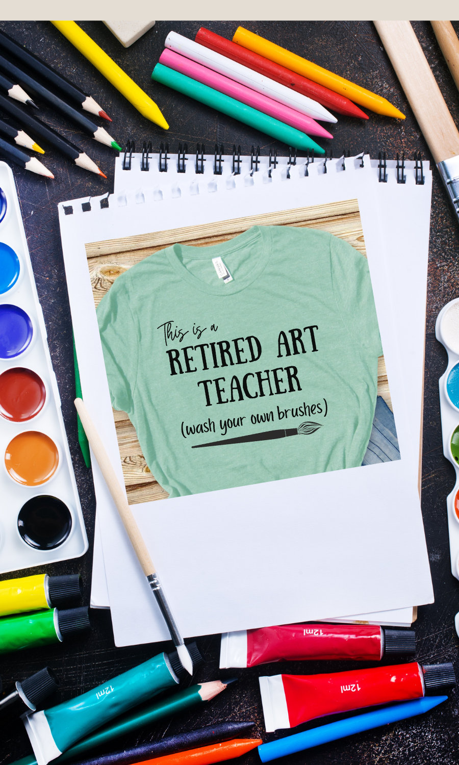 Cute Retired Art Teacher Tshirt Funny Retirement Gift Idea Retirement ...