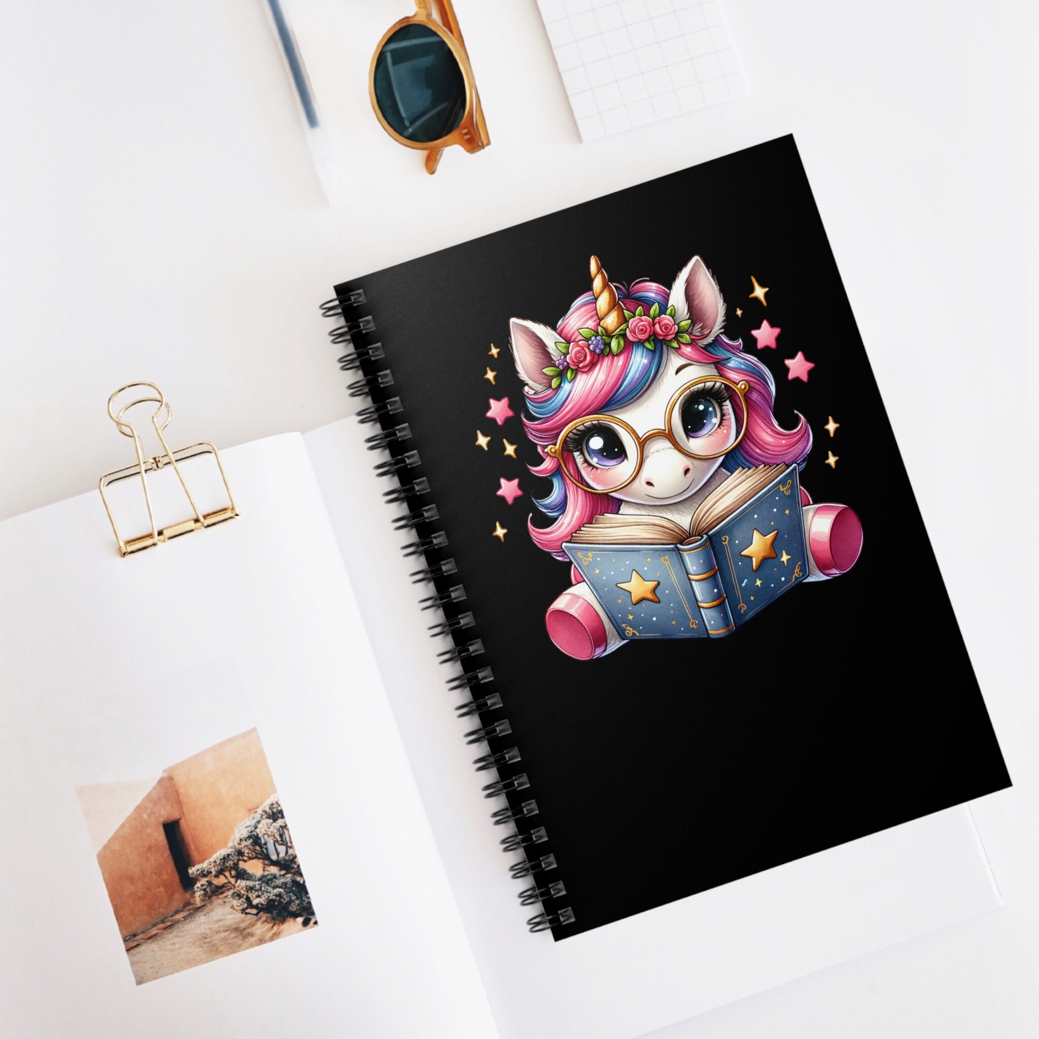 Personalized Unicorn Reading Notebook Cute Custom Unicorn Journal Gift ...