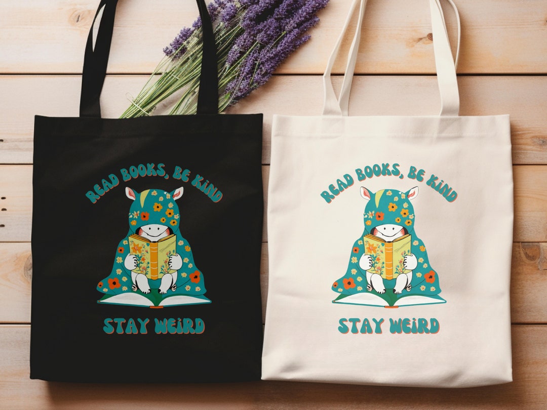 Read Books, Be Kind, Stay Weird Cotton Canvas Tote Bag - Etsy