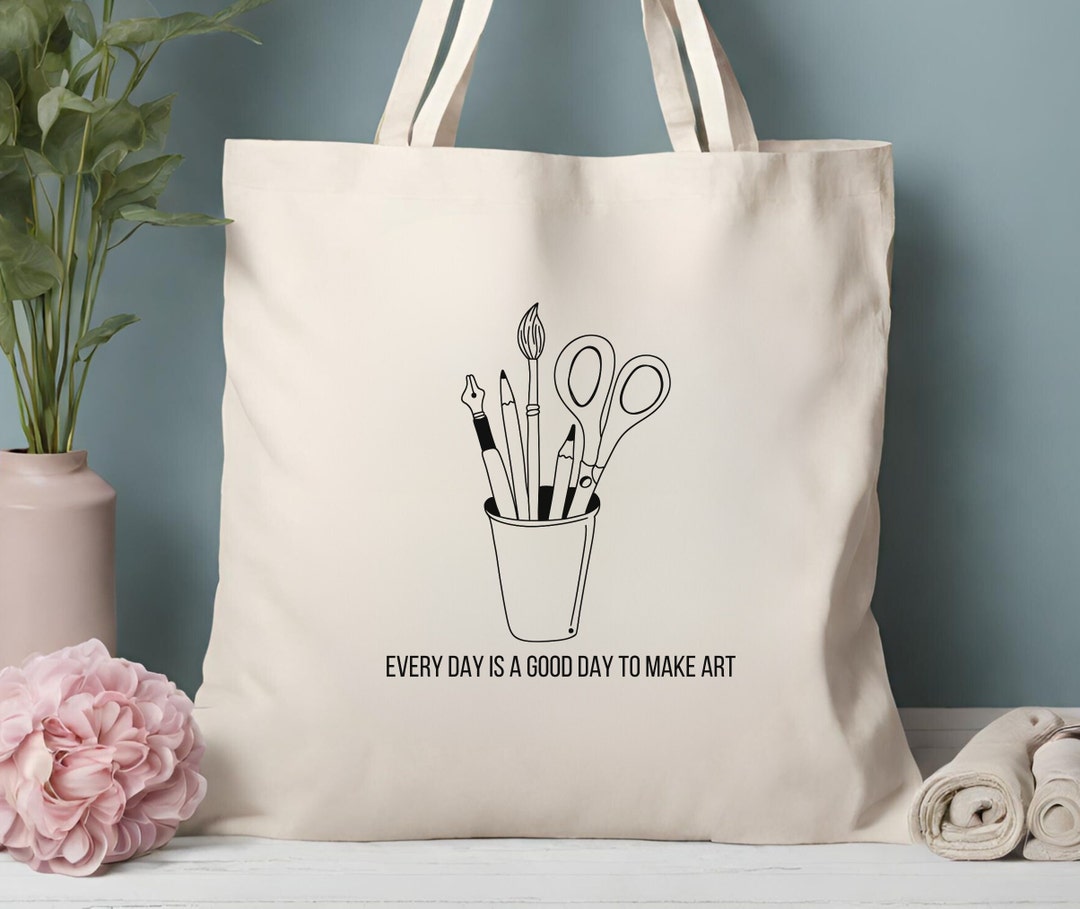 Artist Tote Bag Art Supplies Canvas Bag Artist Bag Books Art Teacher ...