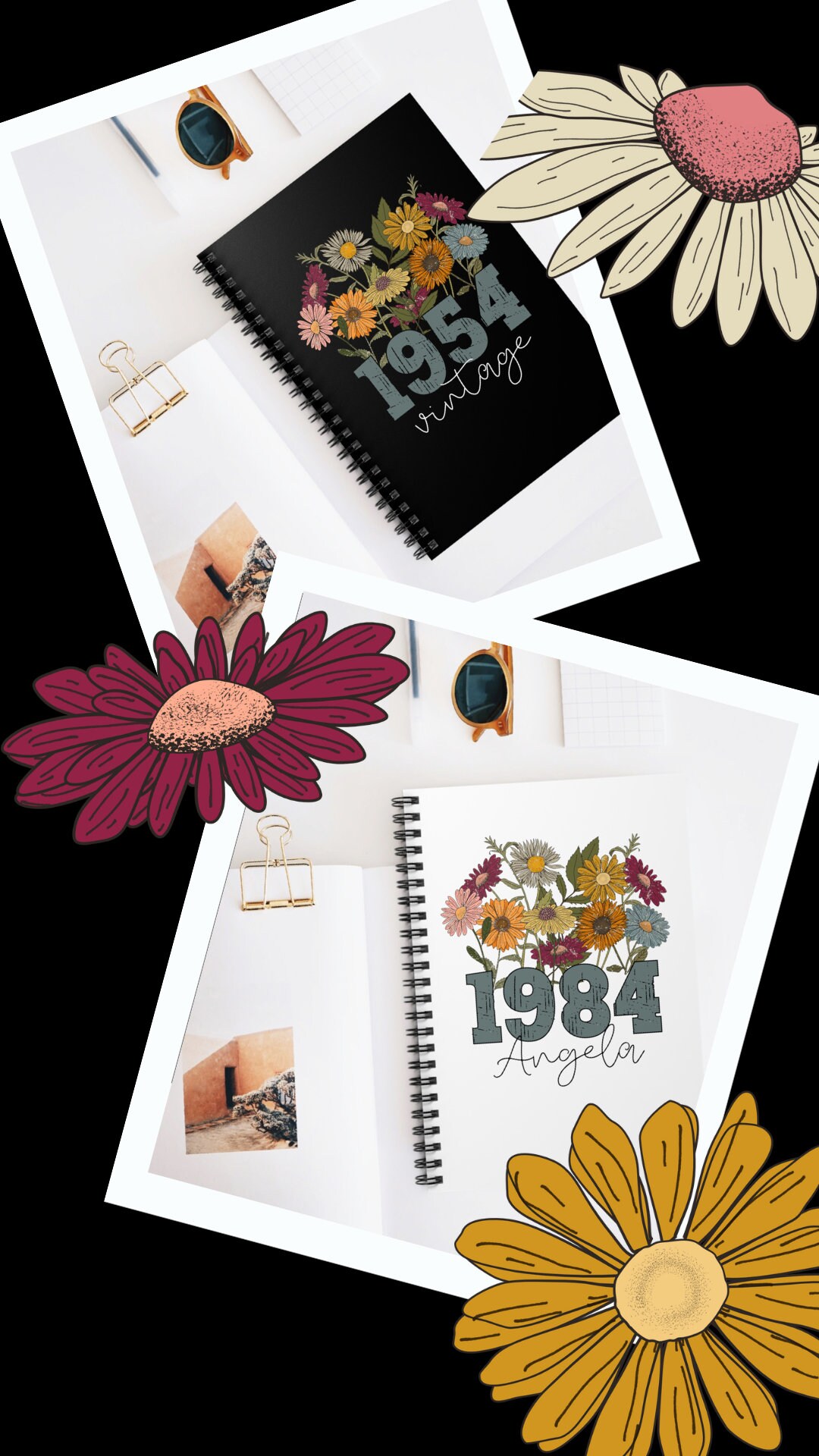 Custom Notebook Birthday Year Journal Personalized Name Journal ...