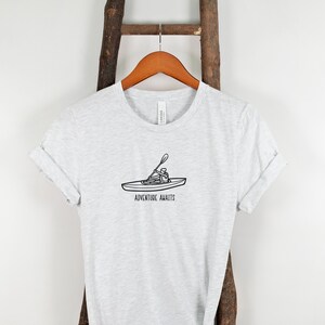 Outdoors Kayaking Tshirt Explorer Kayaker Shirt Adventurer Tee Boating ...