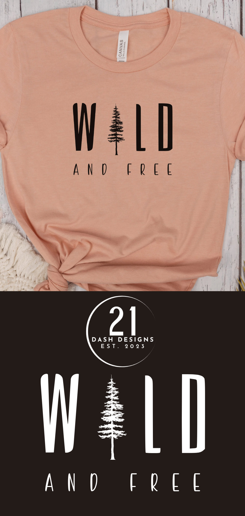 Nature Lovers Wild Tshirt Adventure Tee Minimalist Wild and Free ...