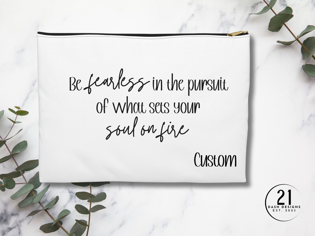 Inspirational Quote Accessory Pouch: Personalized Graduation Gift - Etsy