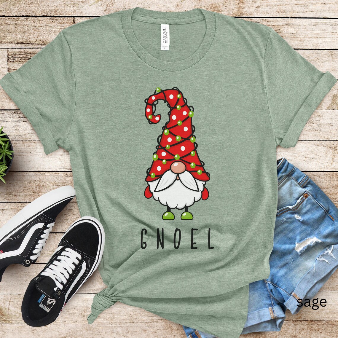 Gnome Gnoel Holiday Shirt Christmas Gnome Tee Minimalist Noel Tshirt - Etsy