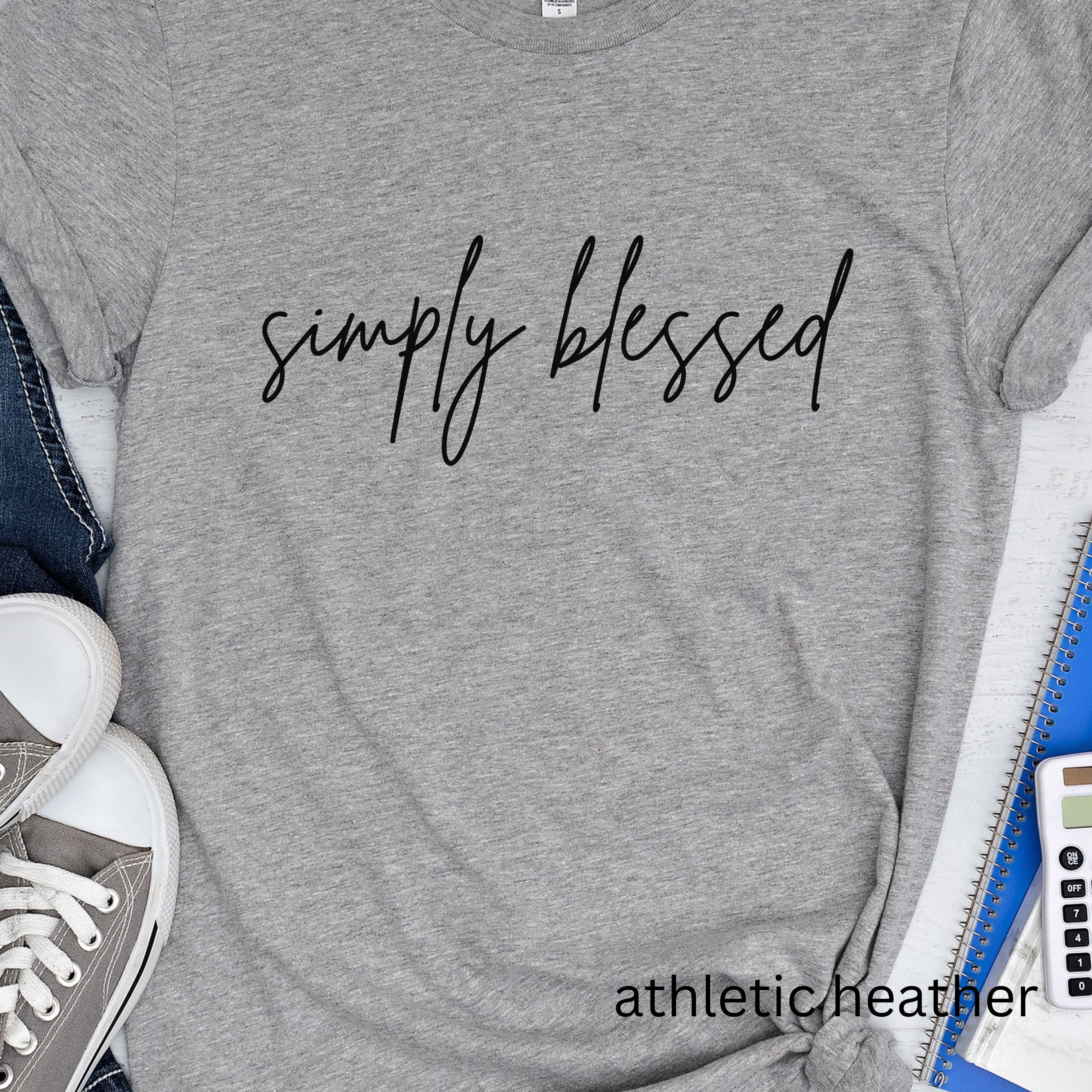 Simply Blessed T-shirt, Inspirational Christian Tee for Women - Etsy