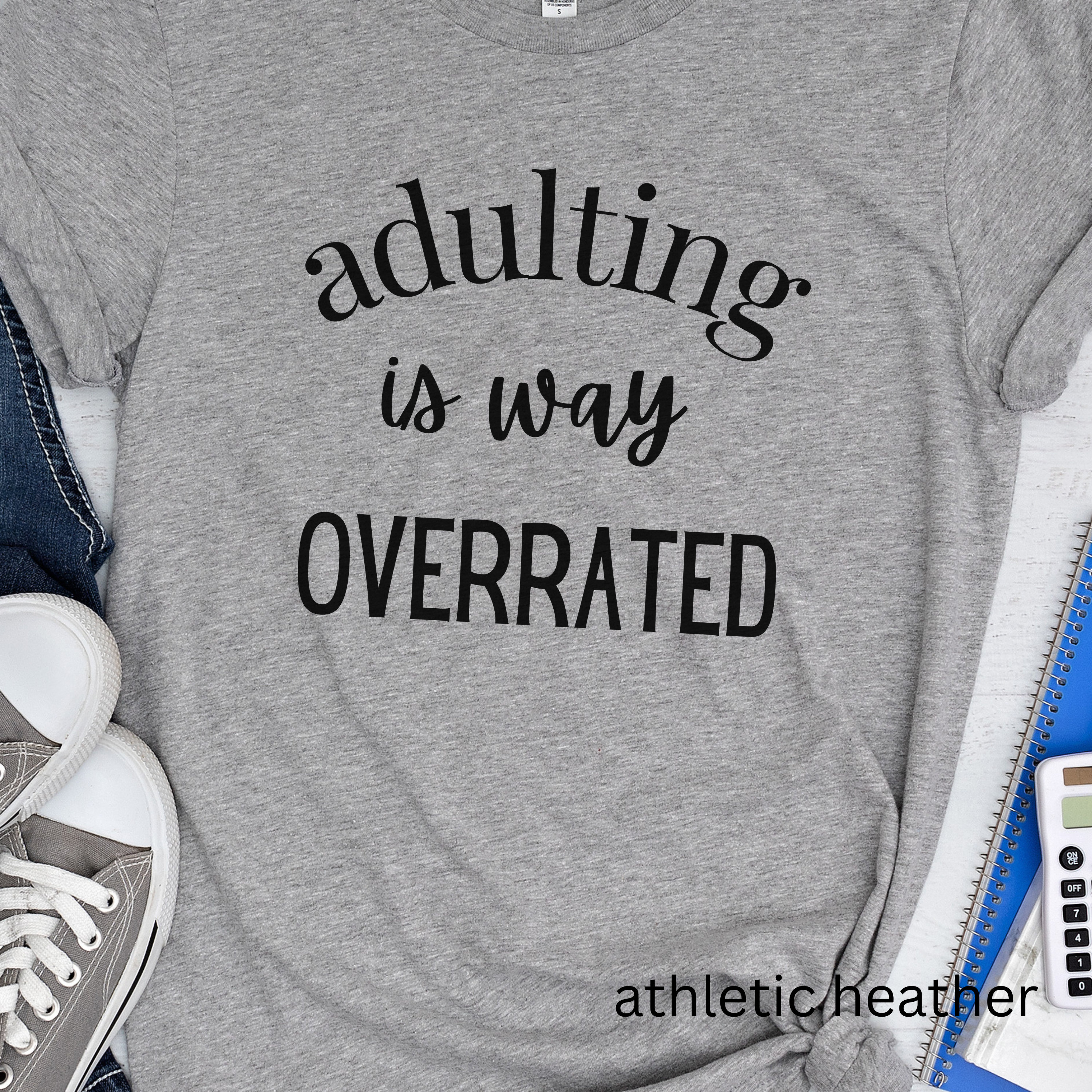 Funny Adulting Shirt Adulting is Way Overrated Tee Sarcasm Humor Tshirt ...