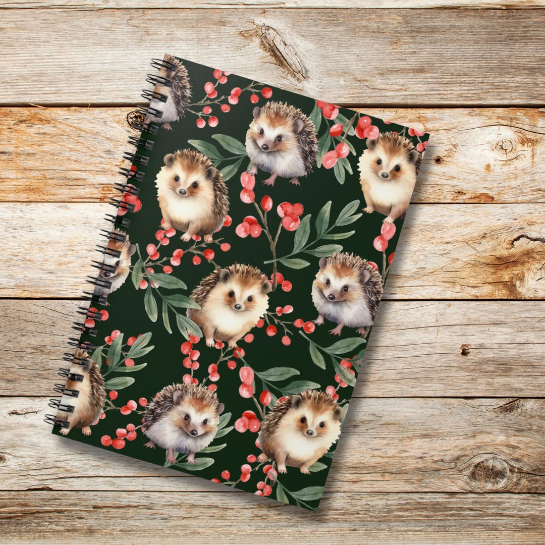 Personalized Hedgehog Notebook Nature Lovers Journal Custom Hedgehog ...