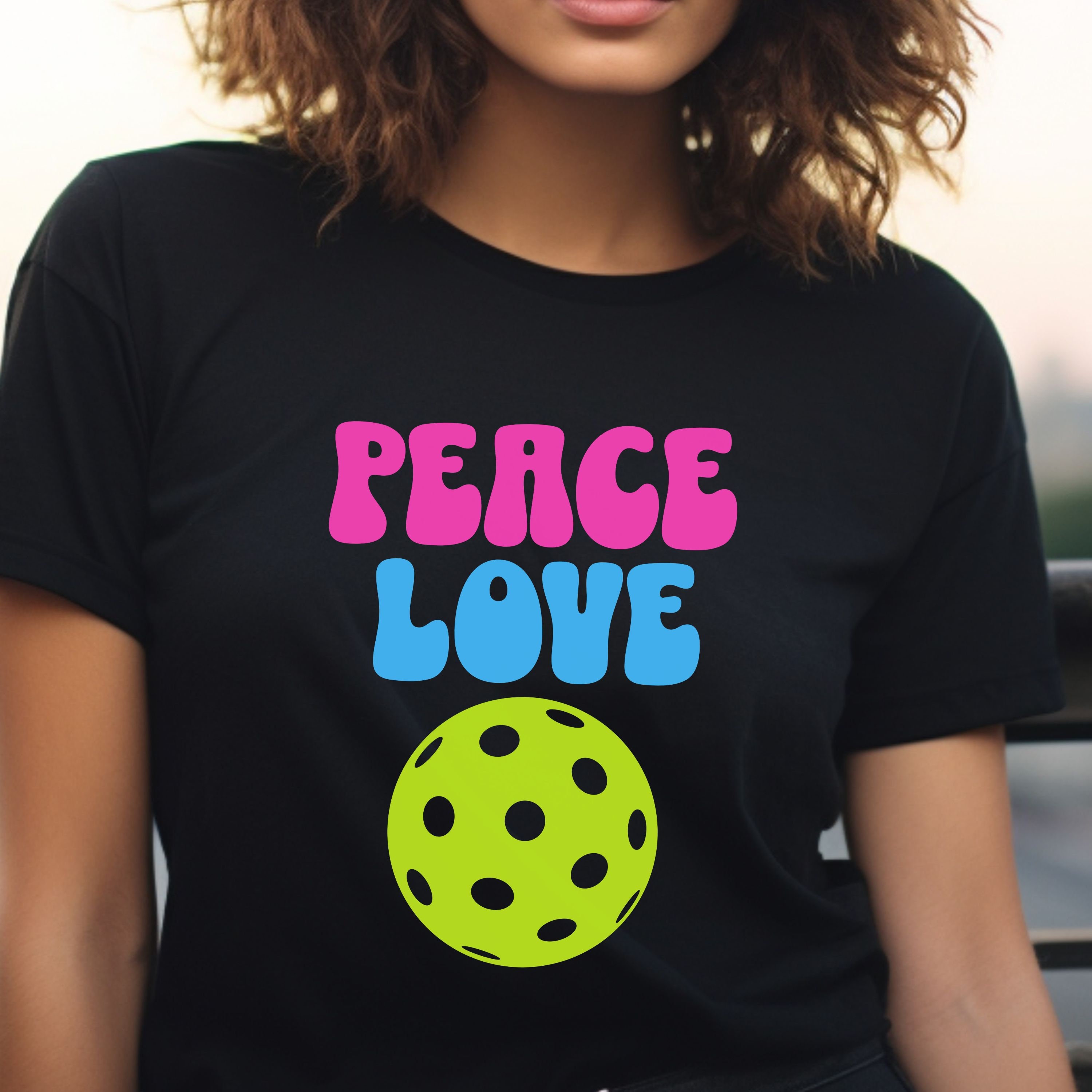 Pickleball Tshirt Pickleball Player Shirt Pickleball Lover Gift Peace ...