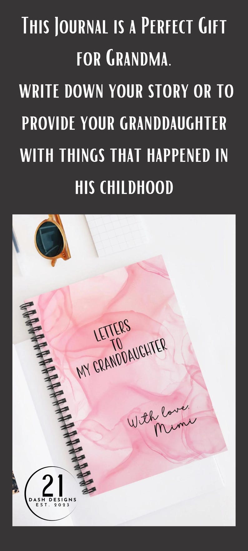 Custom Grandma to Granddaughter Journal, Personalized Keepsake - Etsy