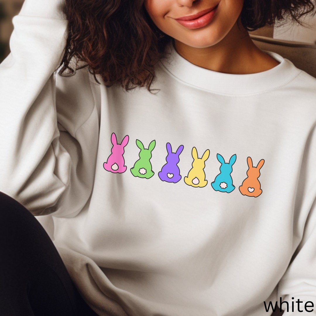 Easter Bunny Sweatshirt Easter Peeps Shirt Cute Easter Gift Idea Easter ...