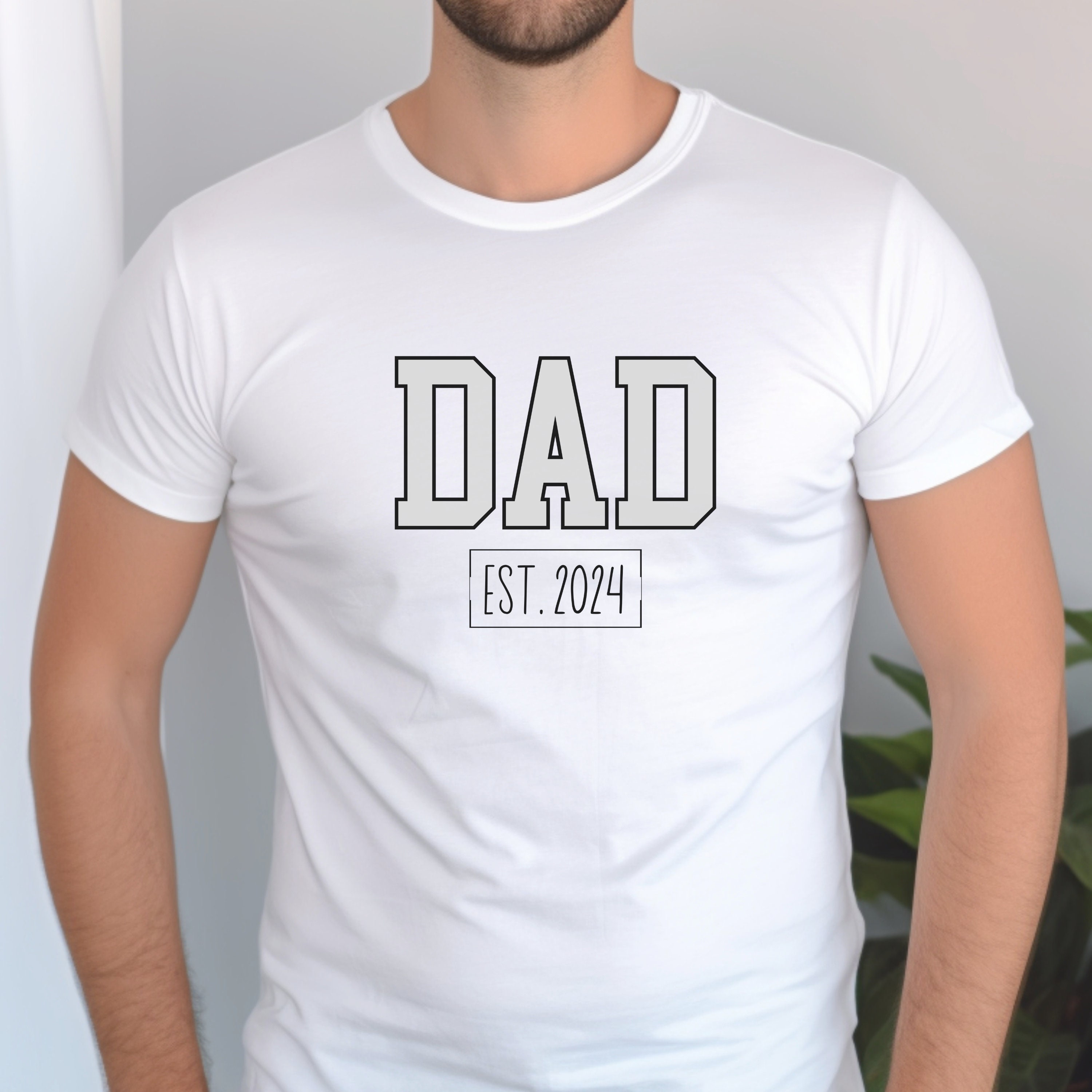 Custom Dad Shirt Custom Dad Est Year Shirt Father's Day Gift Idea New ...