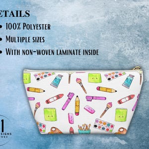 Personalized Kawaii Art Pouch: Custom Artist Pencil Case - Etsy