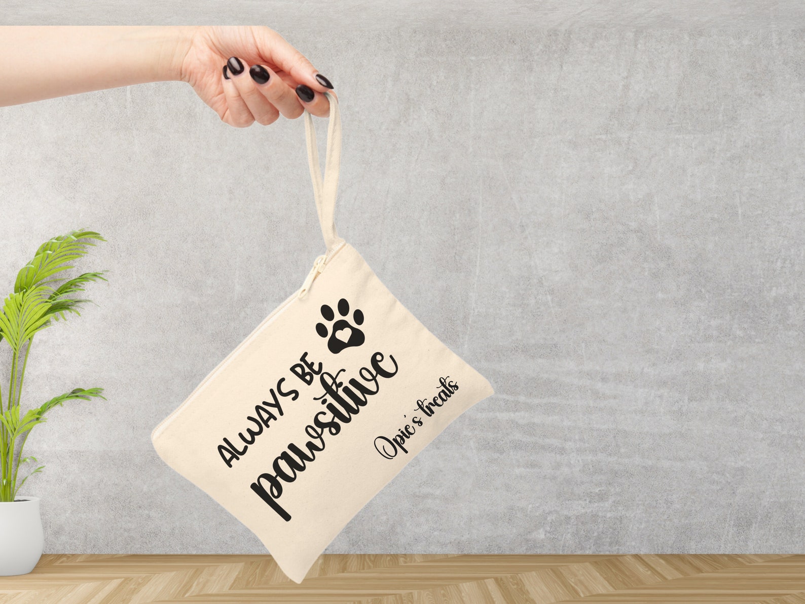 Custom Accessory Pouch Dog Mom Wristlet Dog Accessory Bag Dog Owner ...