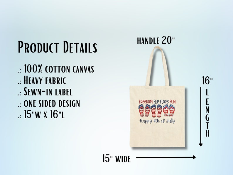 Fourth of July Tote Bag Freedom Bag Patriotic Bag Independence Day Tote ...